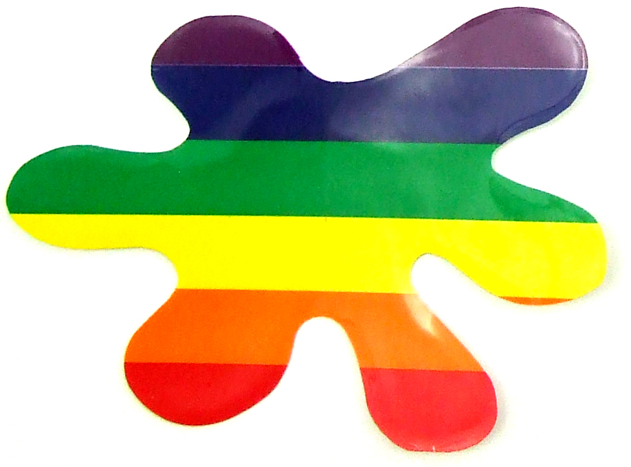 Rainbow Splash Reflective Sticker | MooLuxe
