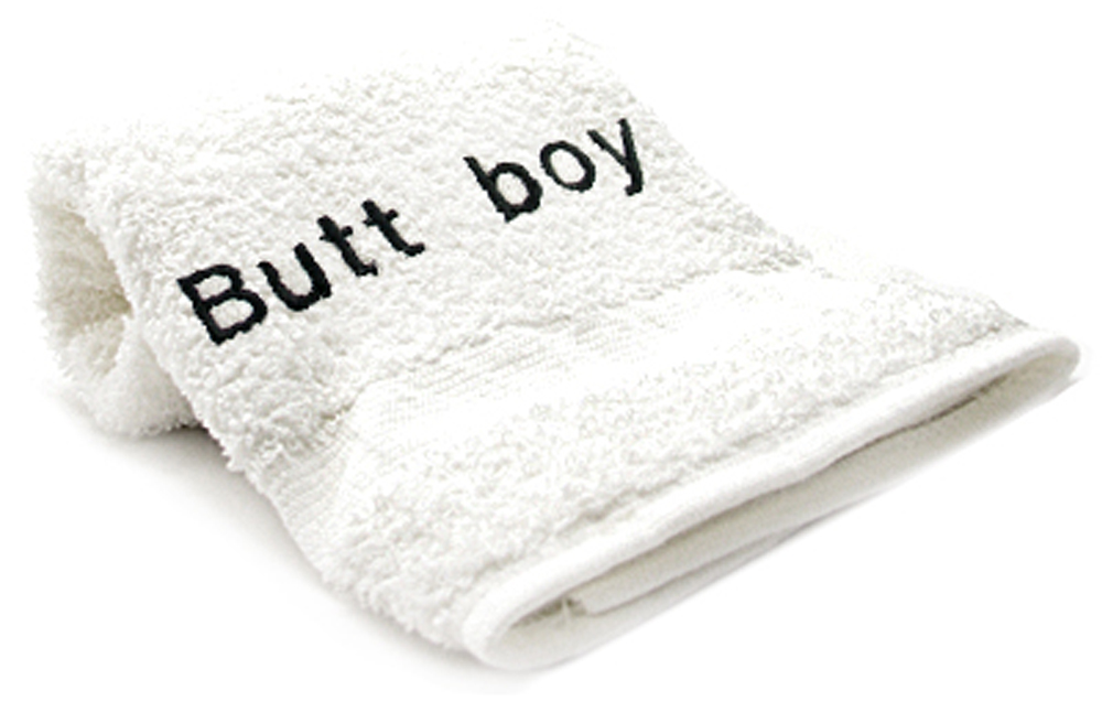 Butt Boy Embroid Towel - MooLuxe