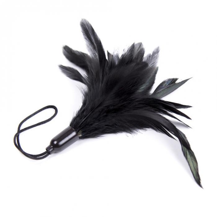 6" Feather Tickler with wrist strap - MooLuxe